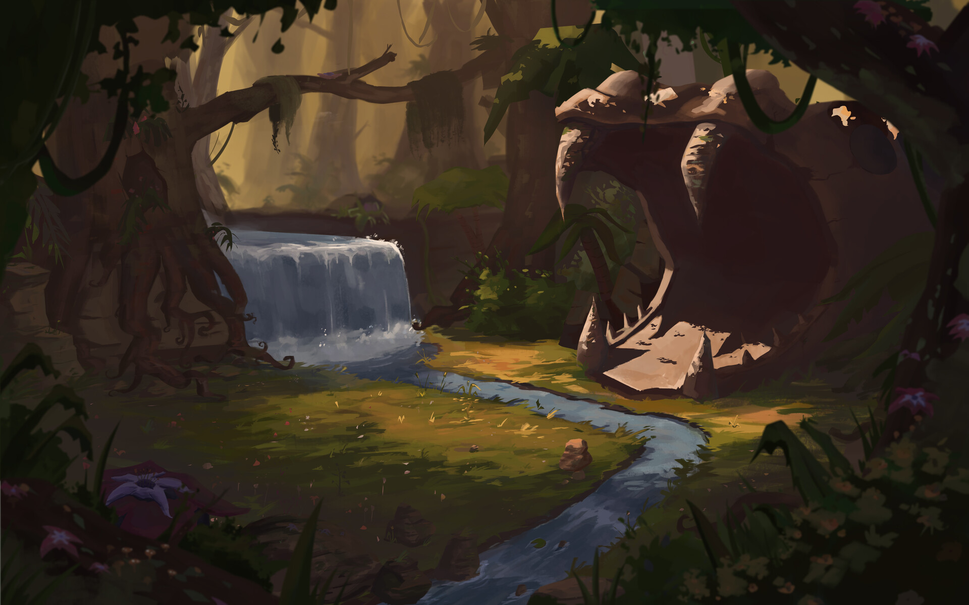 ArtStation - Snake temple