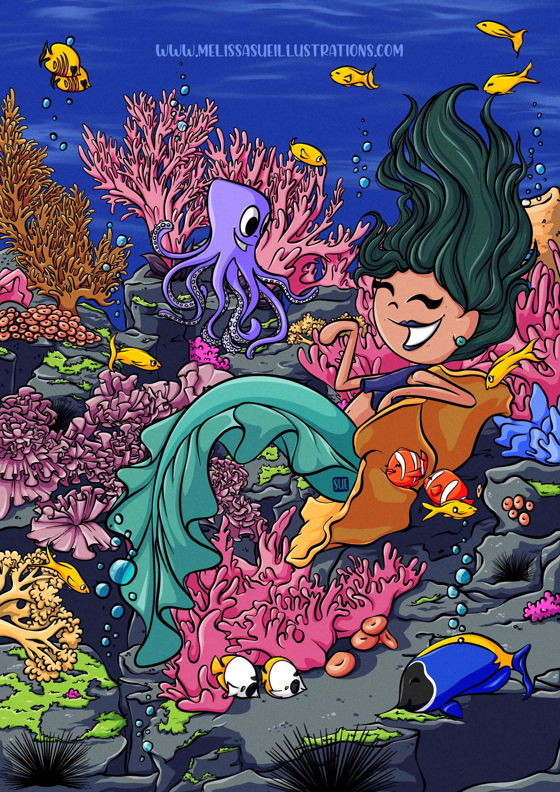ArtStation - Coral Reef Mermaid
