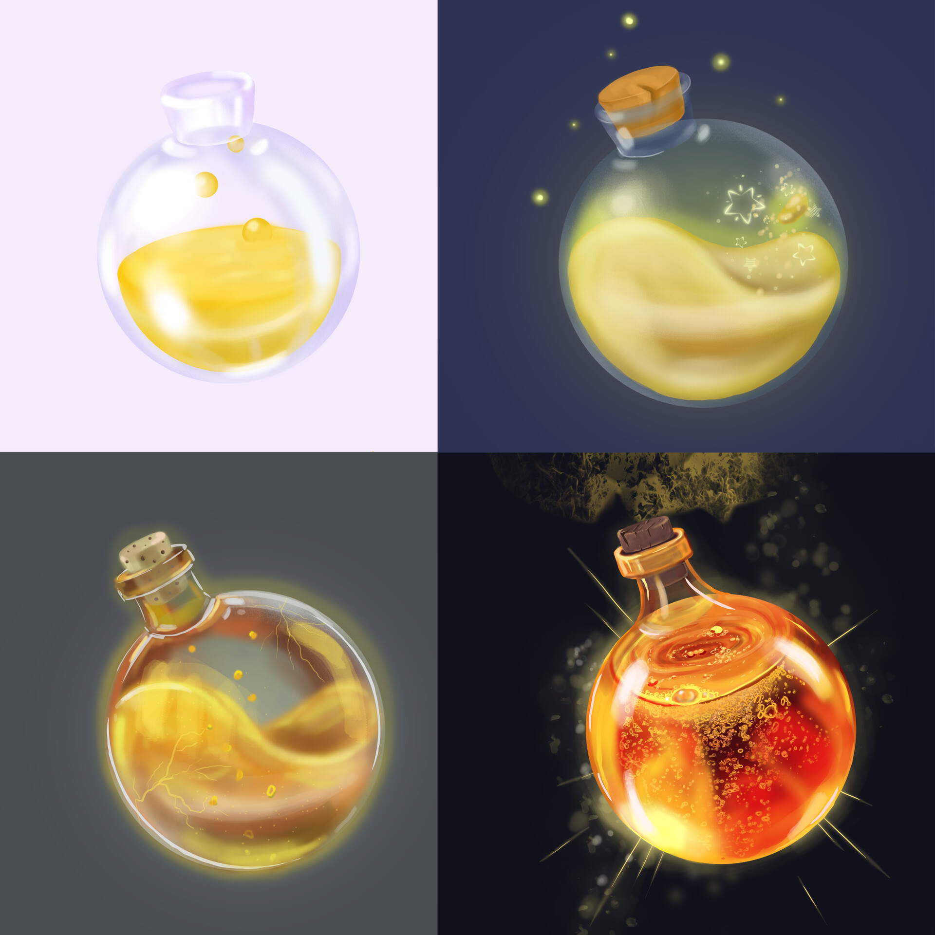 ArtStation - 4 game styles