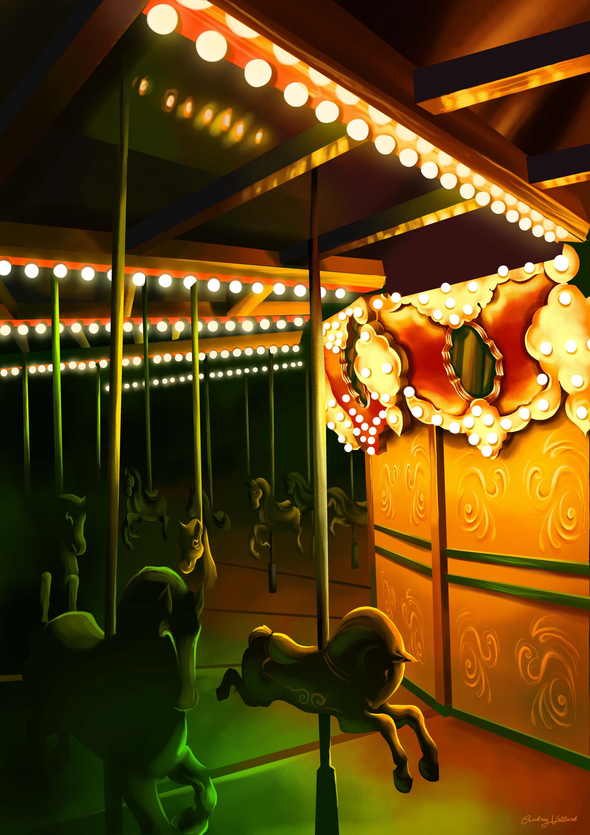 ArtStation - Haunted Merry-go-round