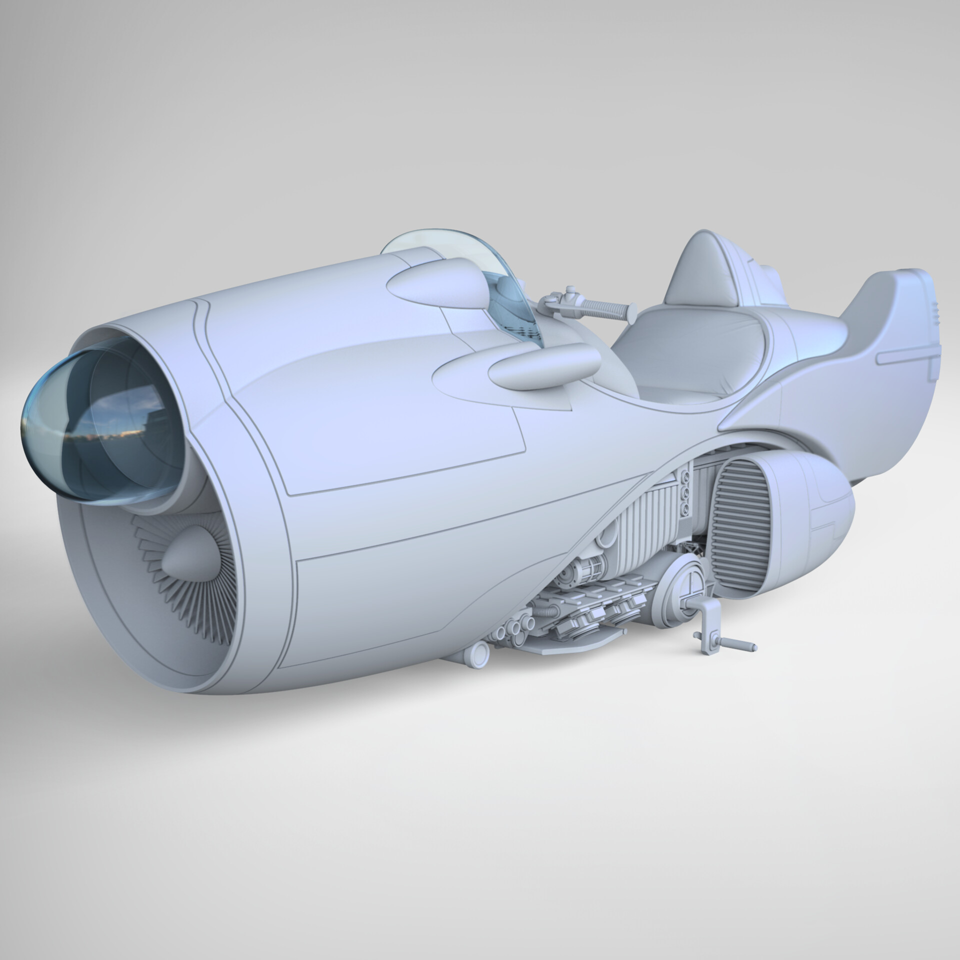 Flying Motorcycle Star Trek