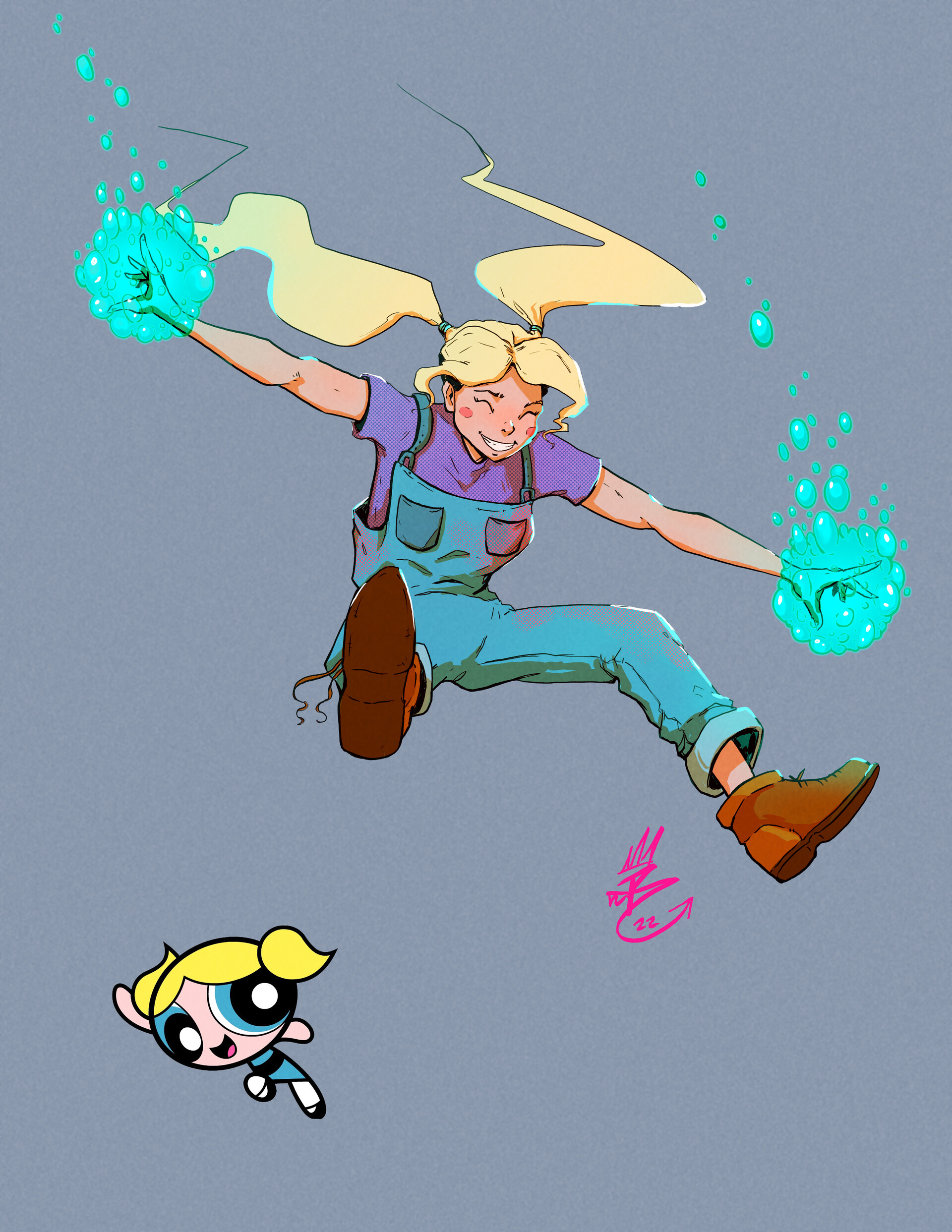 ArtStation - Bubbles - Powerpuff Girls