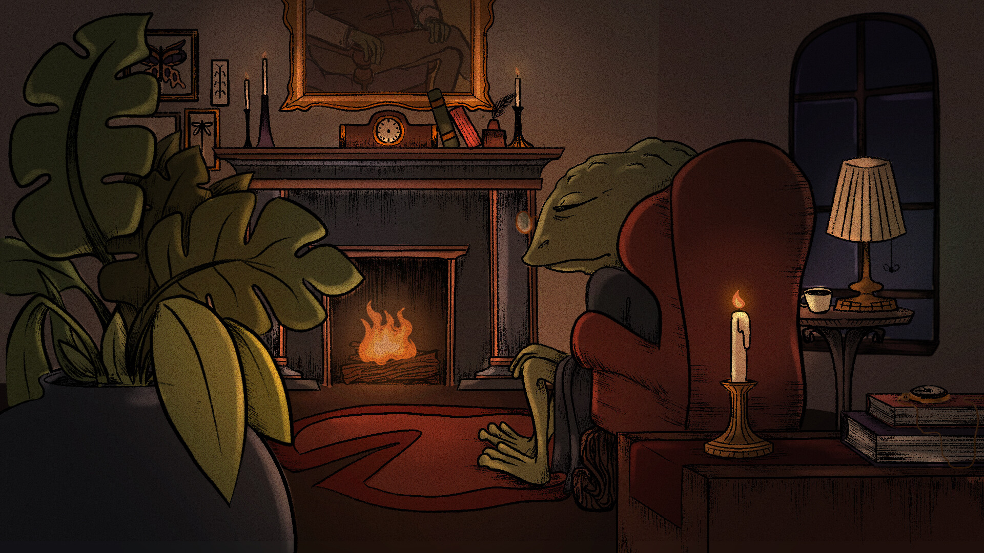 ArtStation - Sleeping Toad in the Study