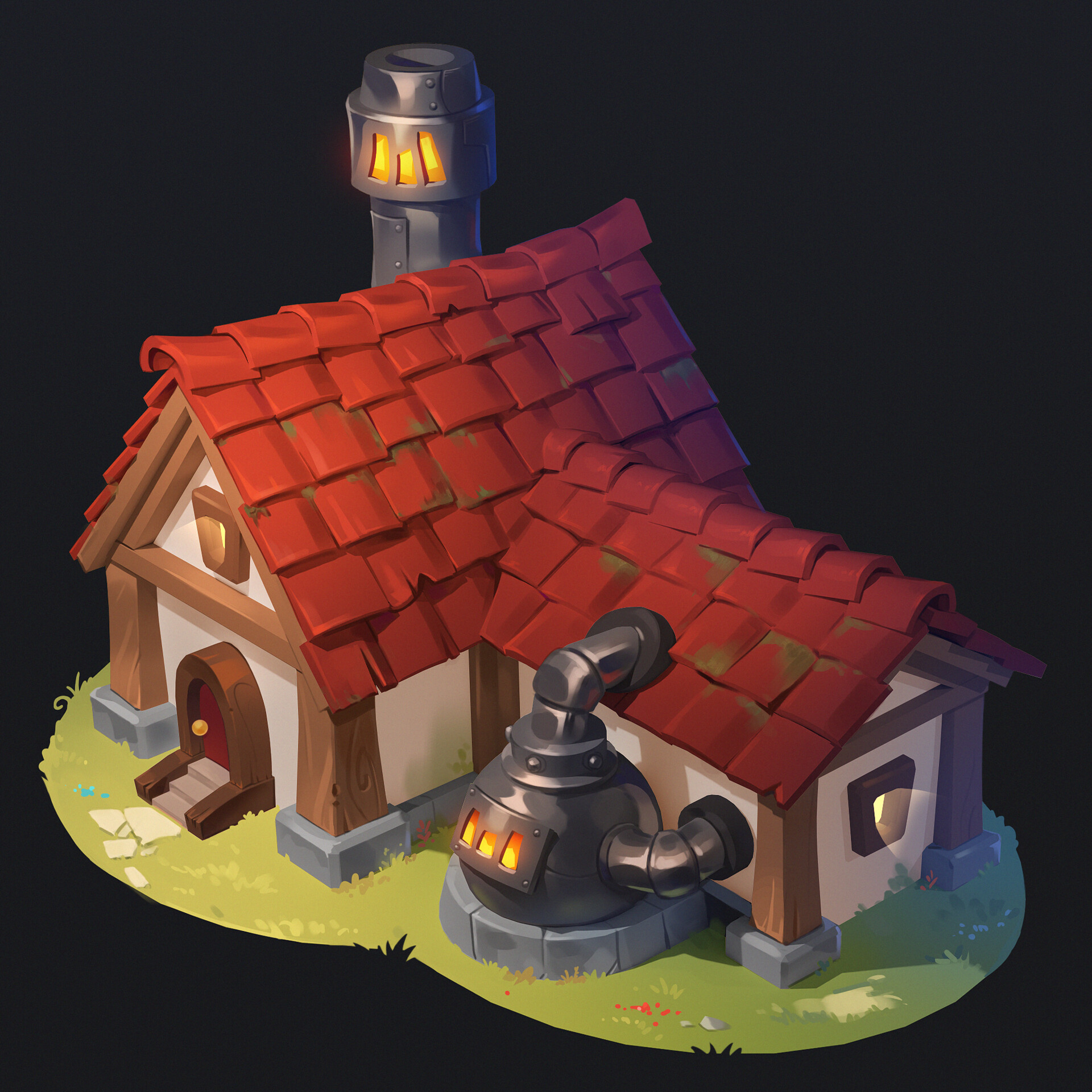 ArtStation - Blacksmith house design