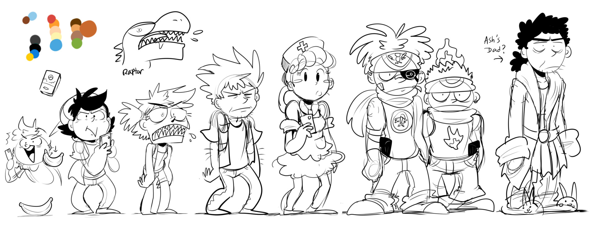 Verna - Pokemon Go Cartoon Characters Designs