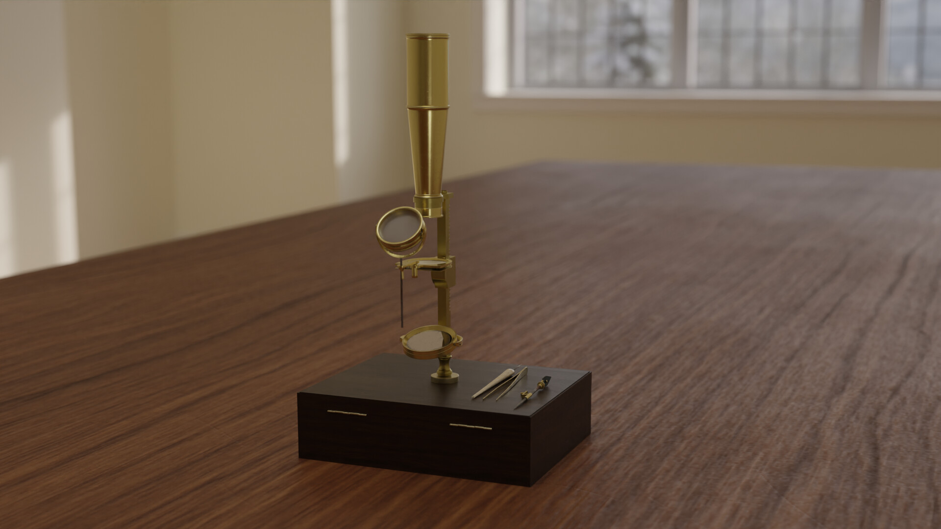 ArtStation - Darwin travelling microscope