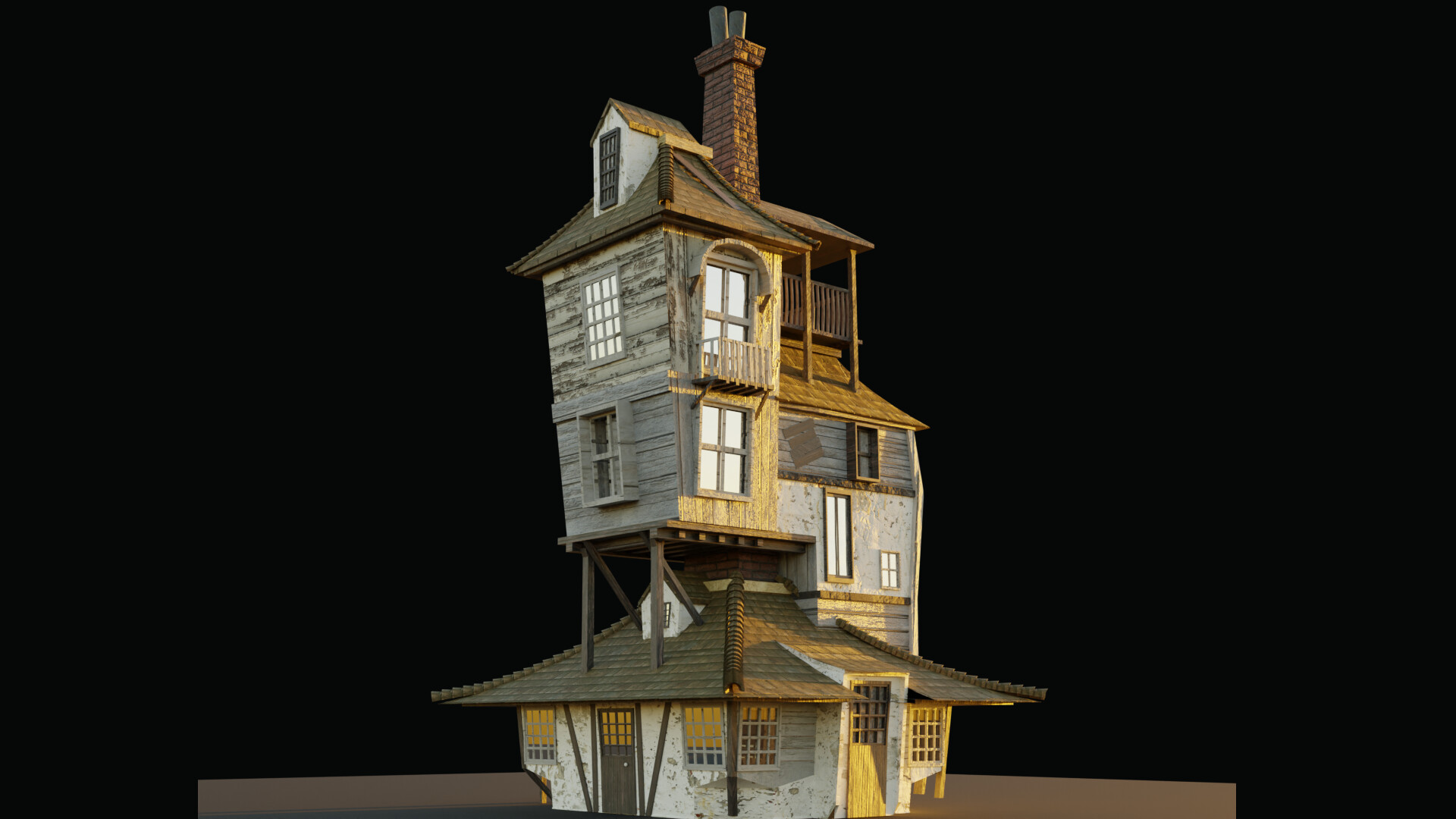 ArtStation - Harry Potter Weasley House The Burrow 3D model