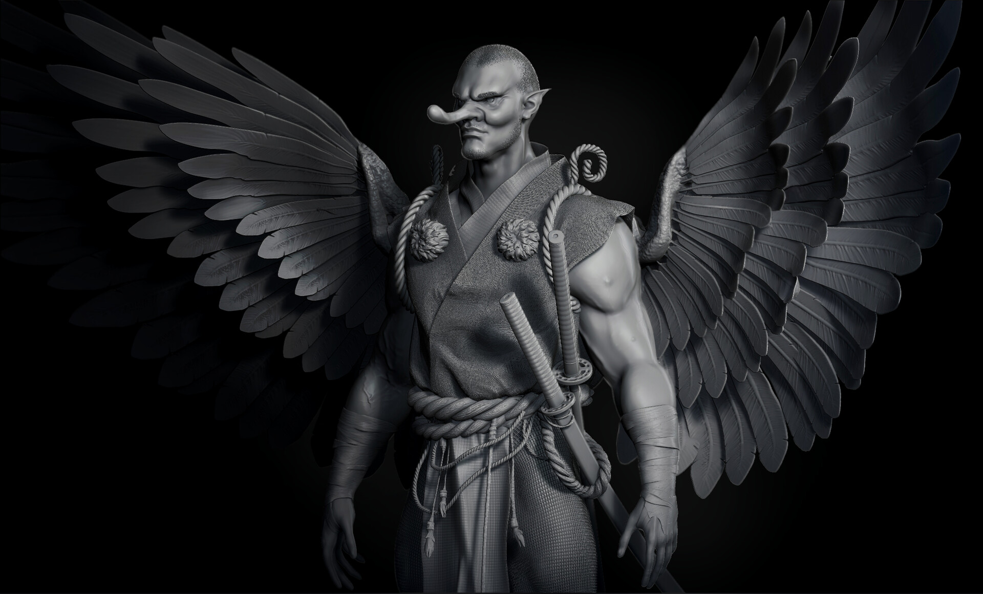 ArtStation - Tengu WIP
