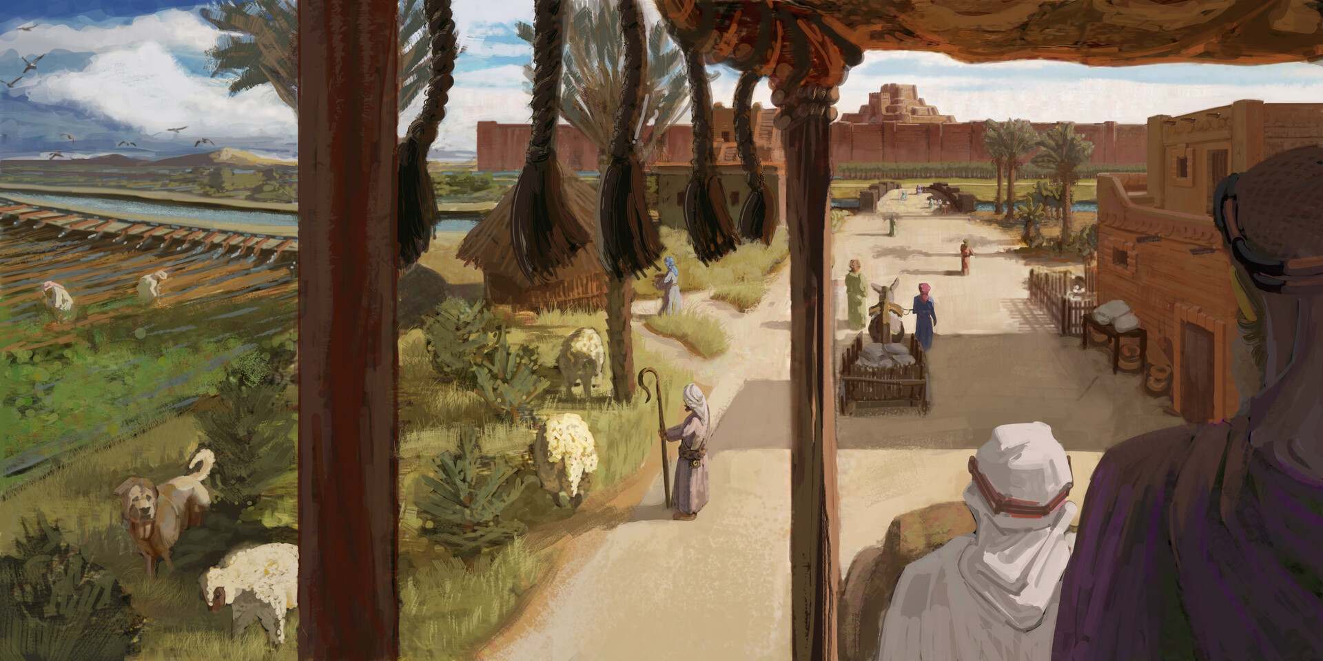 ArtStation - Rural Road: Project Mesopotamia