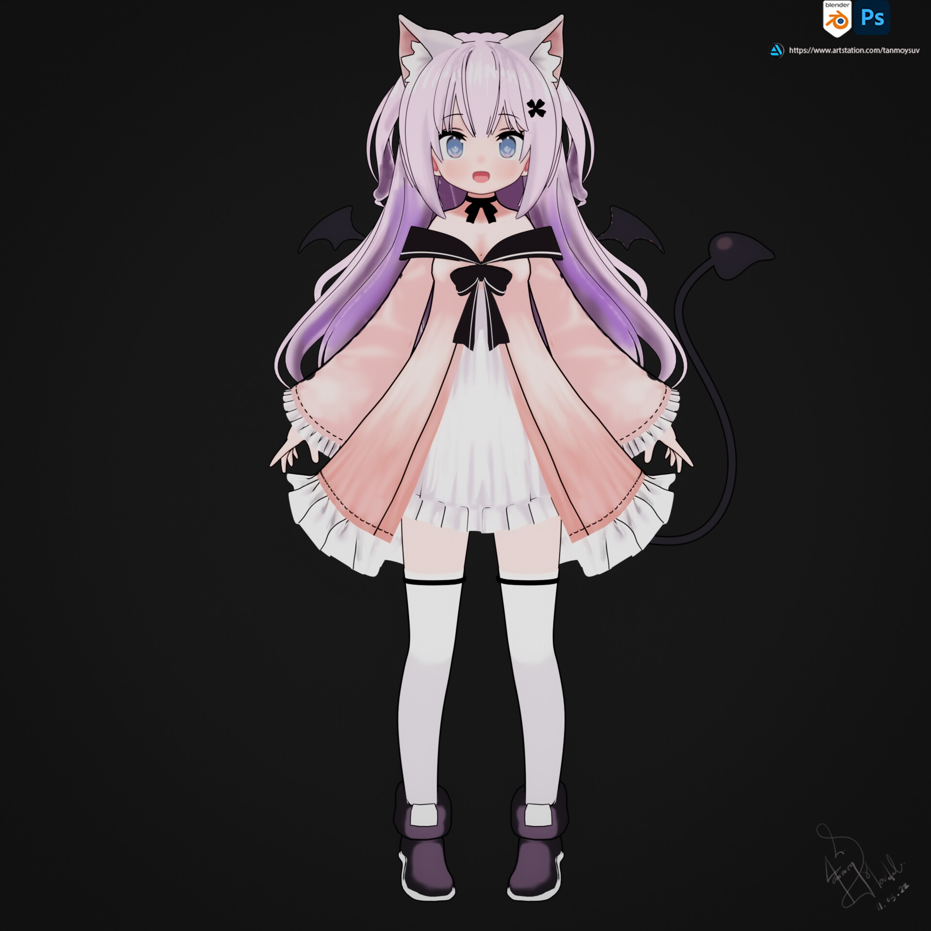 Tanmoy Mondal - anim girl modeling texturing