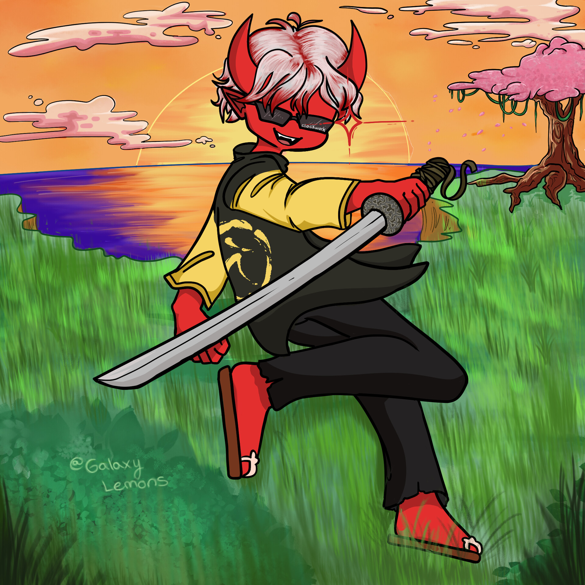 ArtStation - TamperedReality [Full-Body + Complex Background Commission]