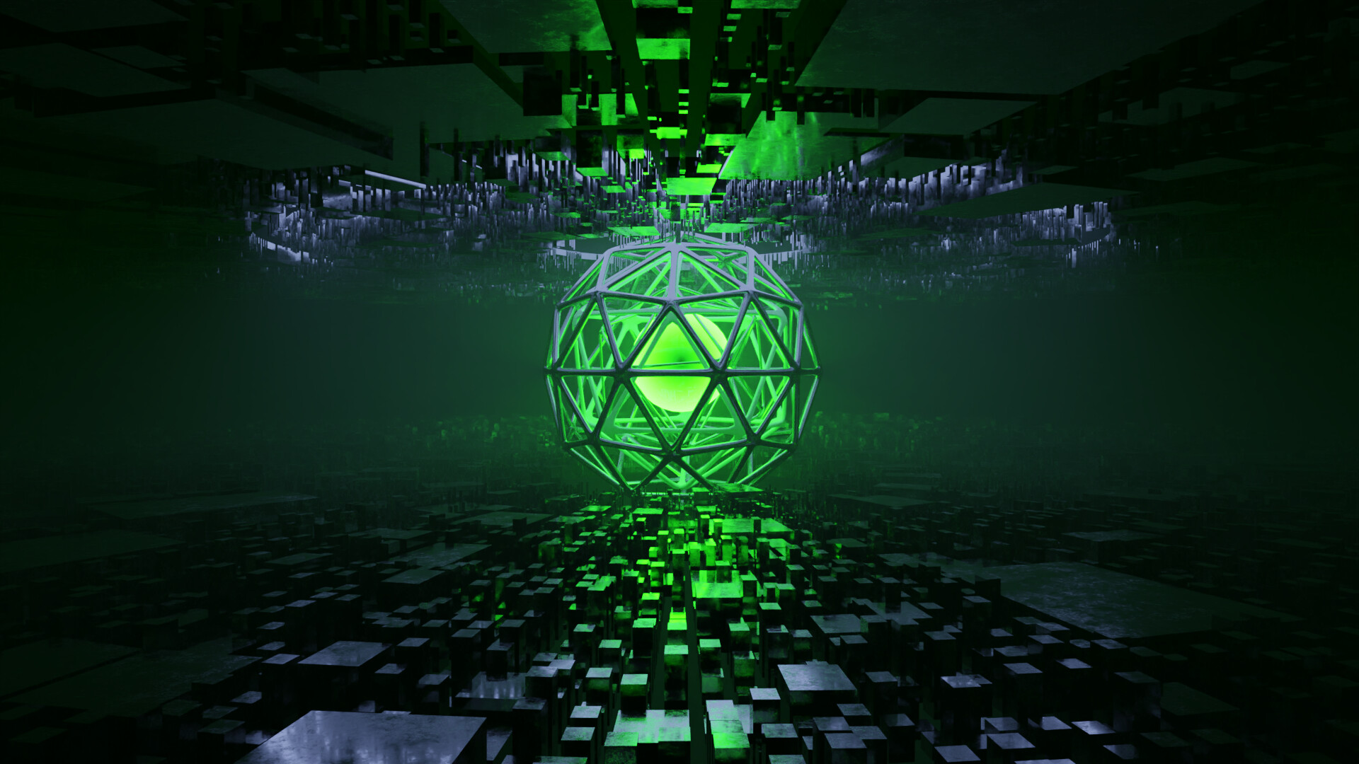 ArtStation - Abstract cybersphere