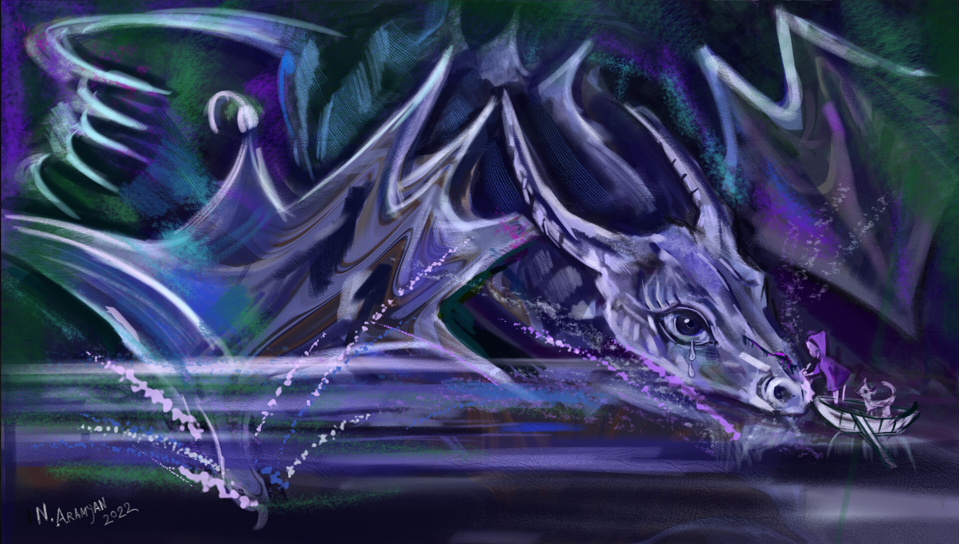 ArtStation - Wounded dragon