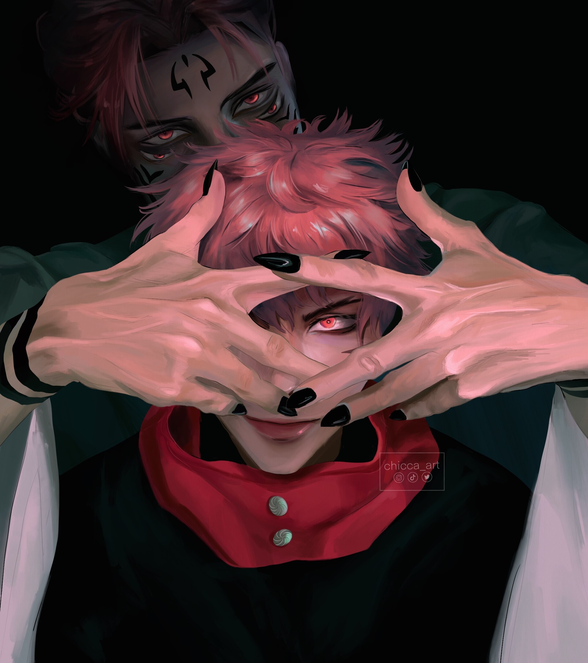 ArtStation - Yuji and Sukuna