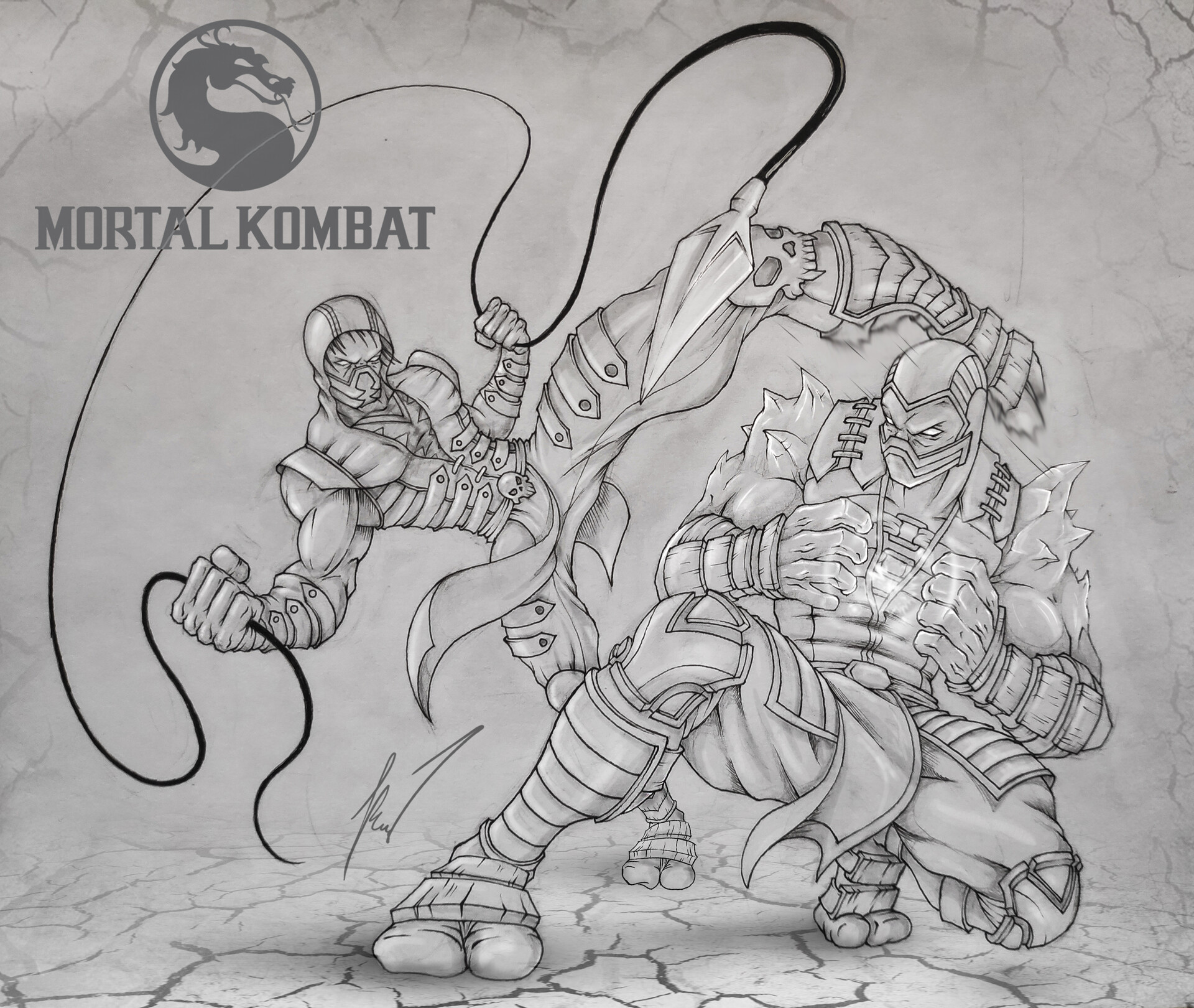 scorpion and sub zero coloring pages