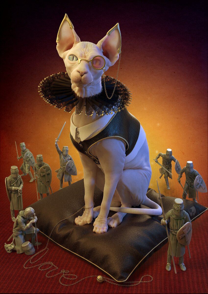 ArtStation - Sphynx Cat