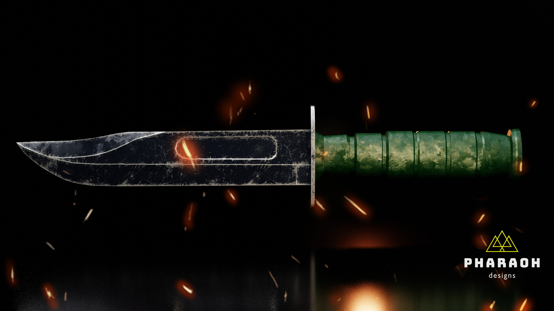 ArtStation - Combat Knife Textured