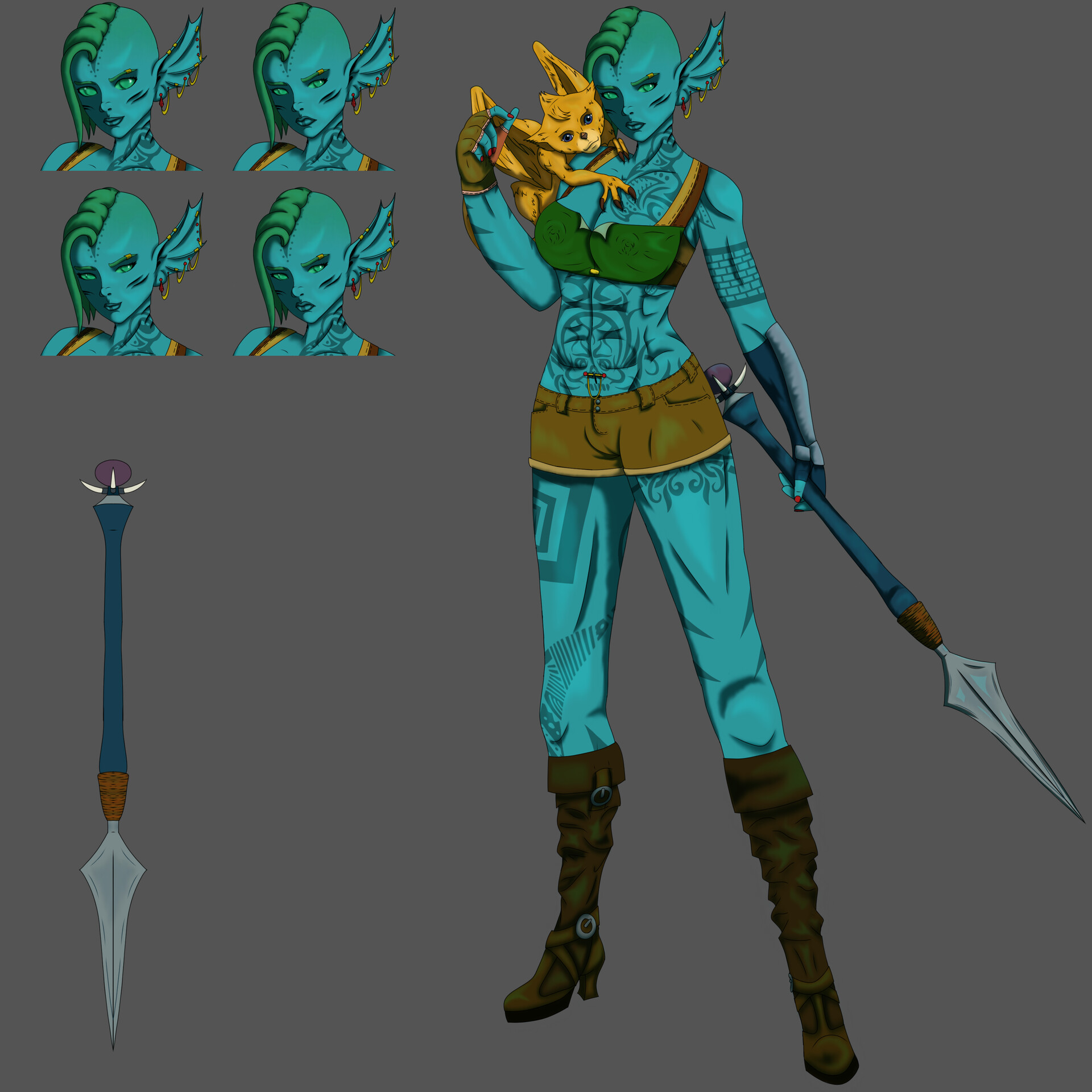 ArtStation - water elemental pirate