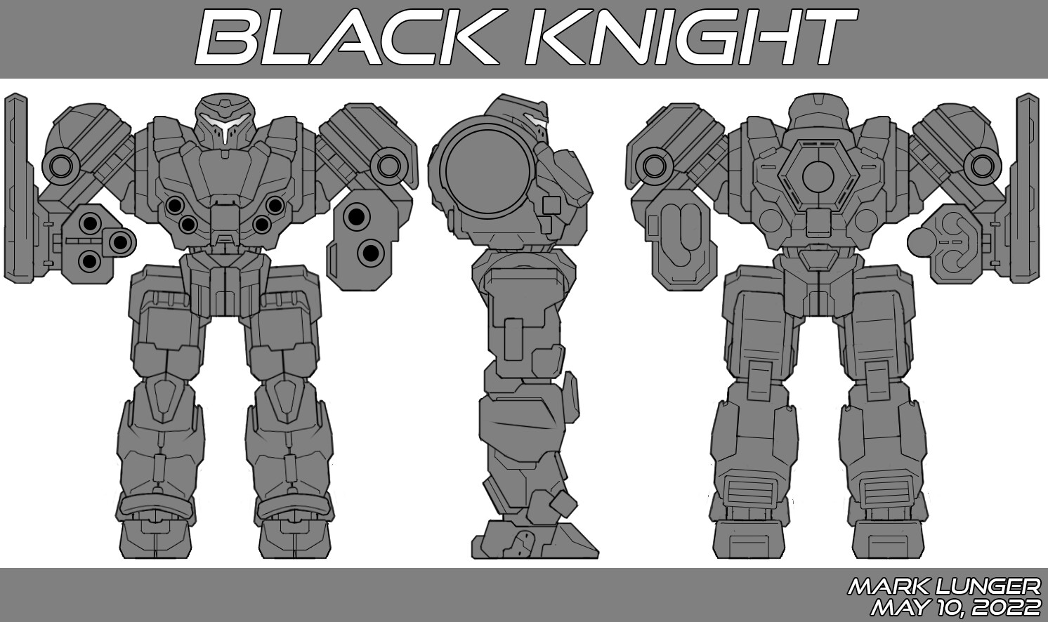 ArtStation - Black Knight Battletech [Fan Art]