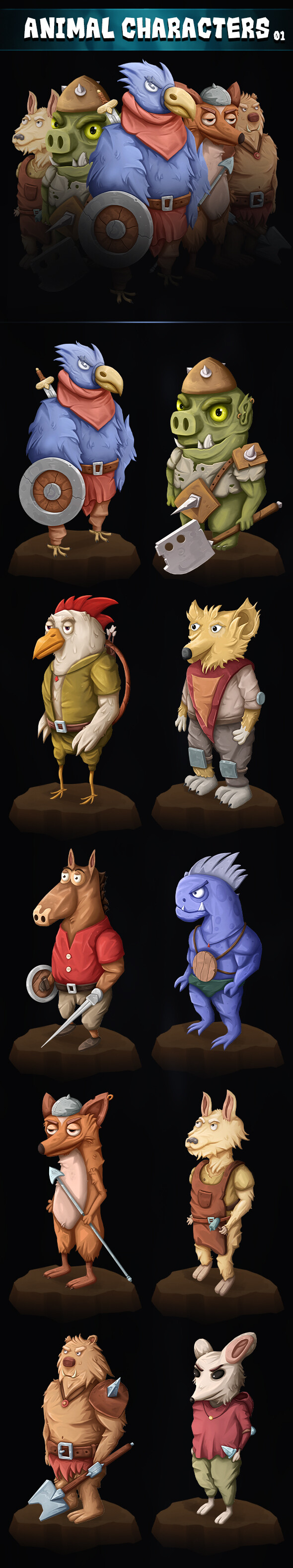 ArtStation - Animal Characters 01