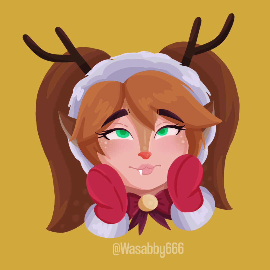 ArtStation - Poppy snow fawn fanart