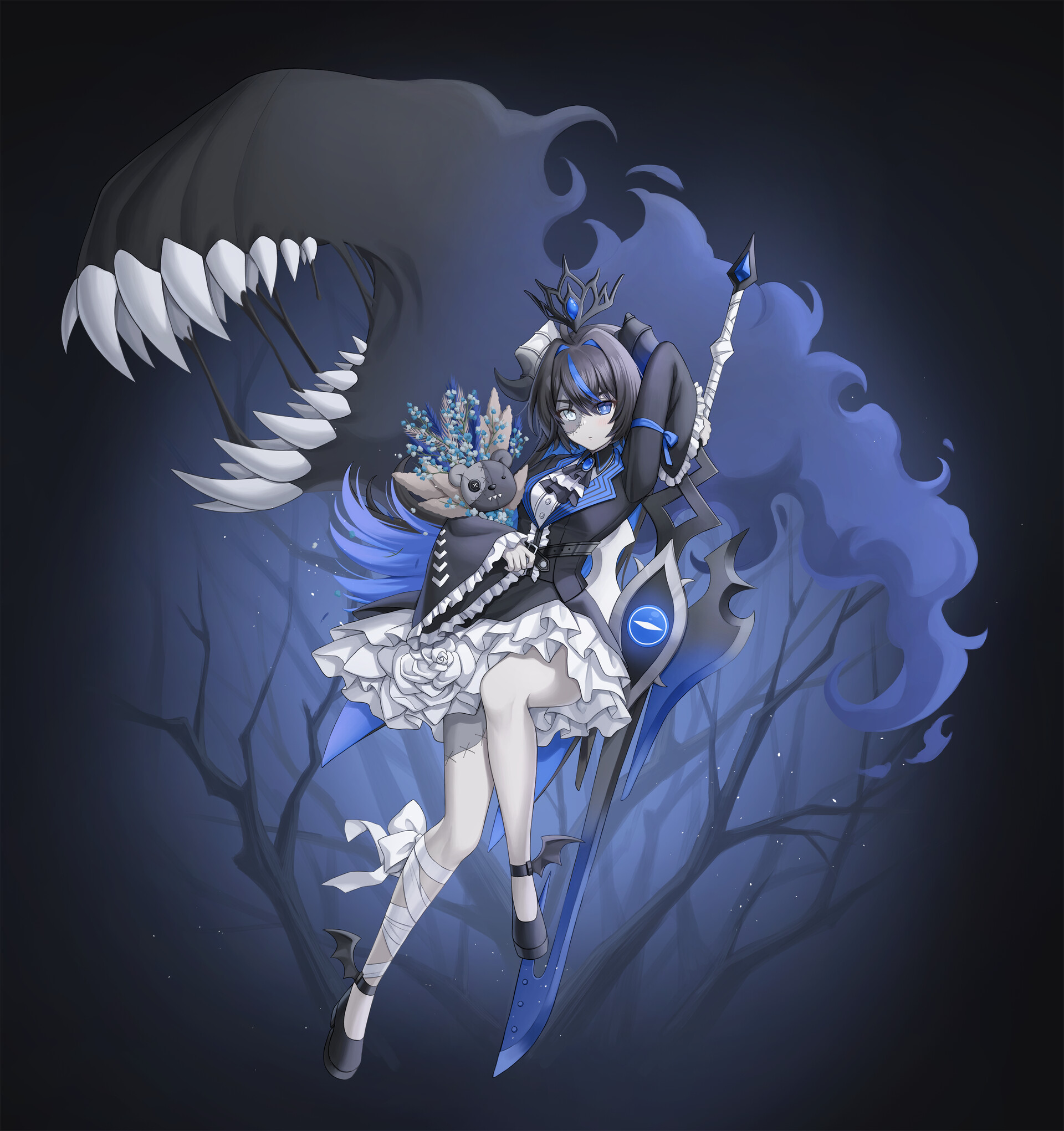 ArtStation - Blue flower