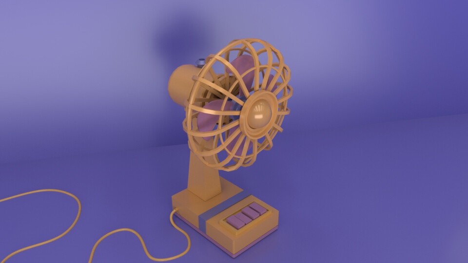 ArtStation - 3d prop design Table fan