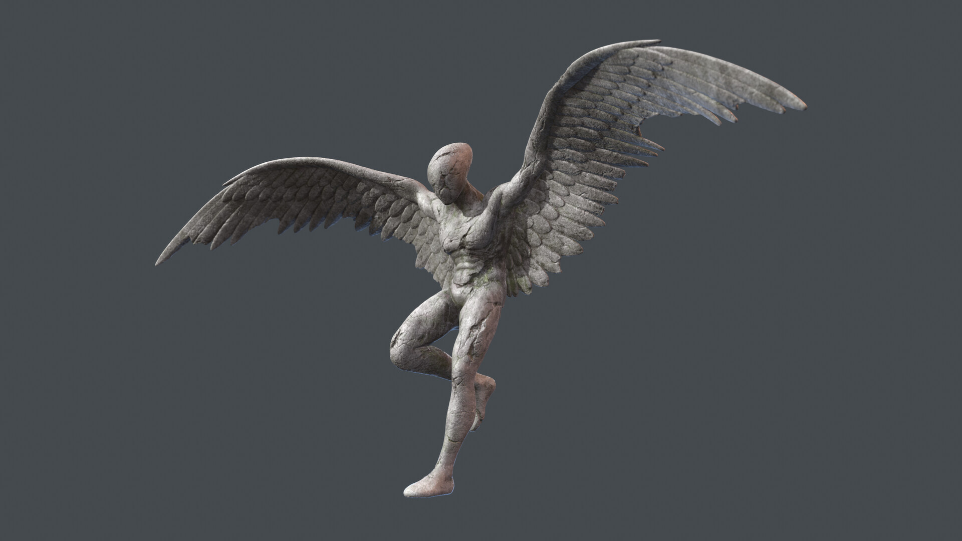Shawn Wong - Winged Humanoid Statue