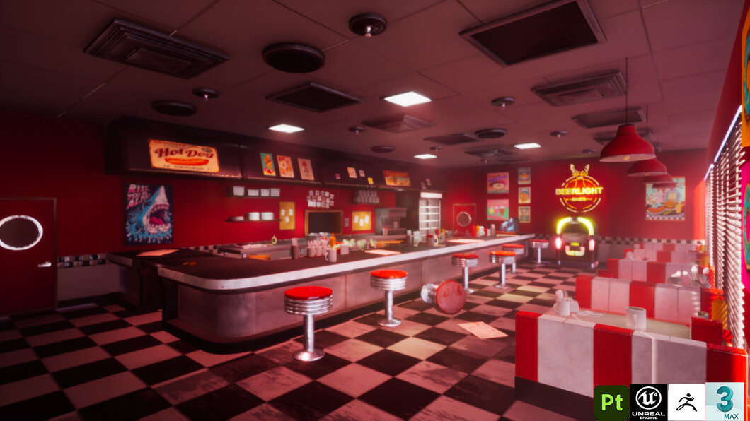 ArtStation - Retro Diner