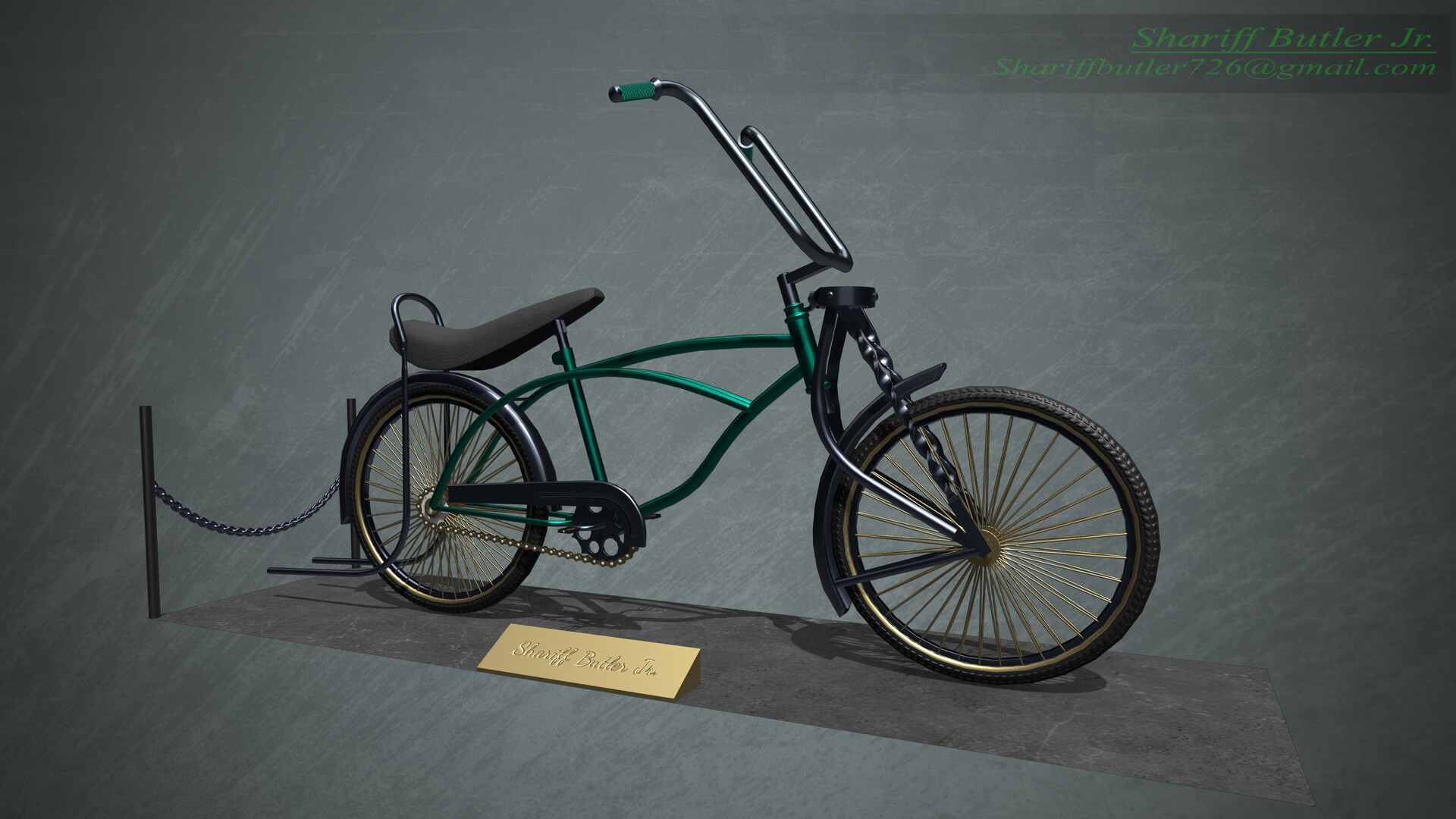 Lowrider Bike Wallpaper Black