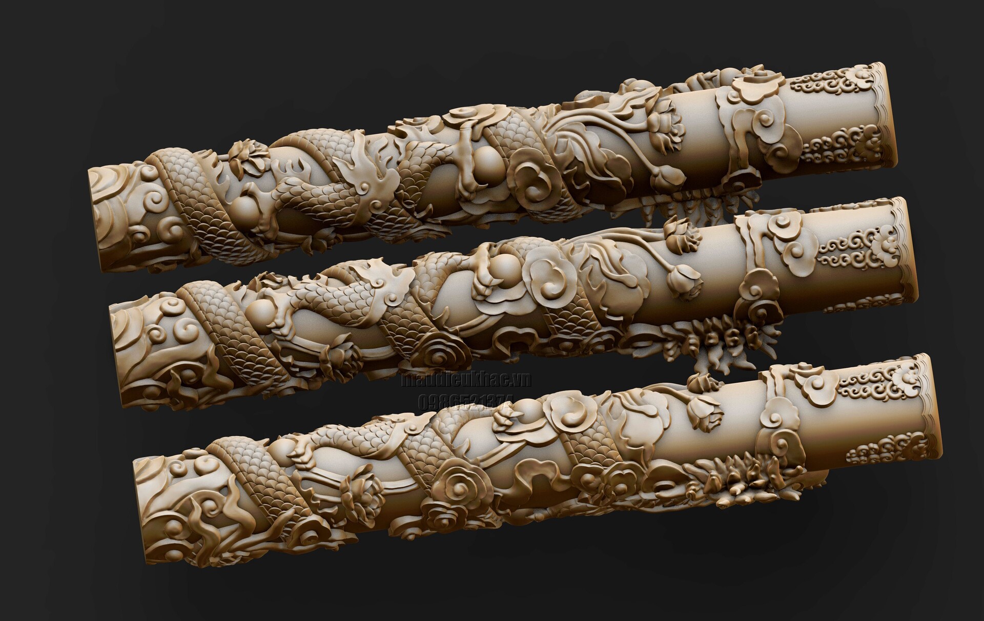 ArtStation - Trụ Rồng, Dragon Cylinder