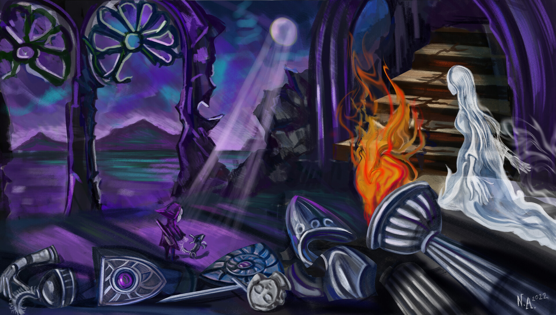 ArtStation - Ghost in the ruins