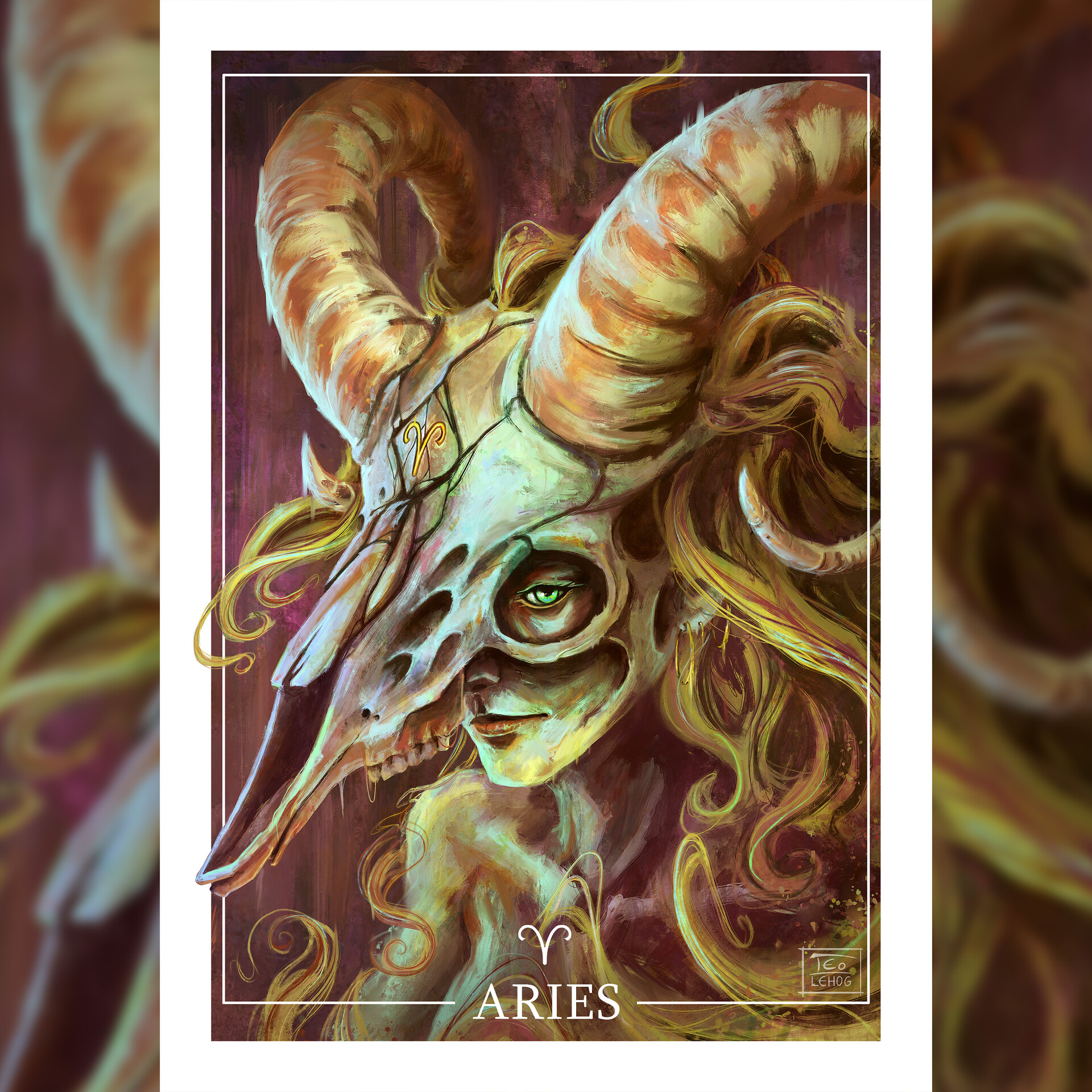 ArtStation - Aries Zodiac Portrait
