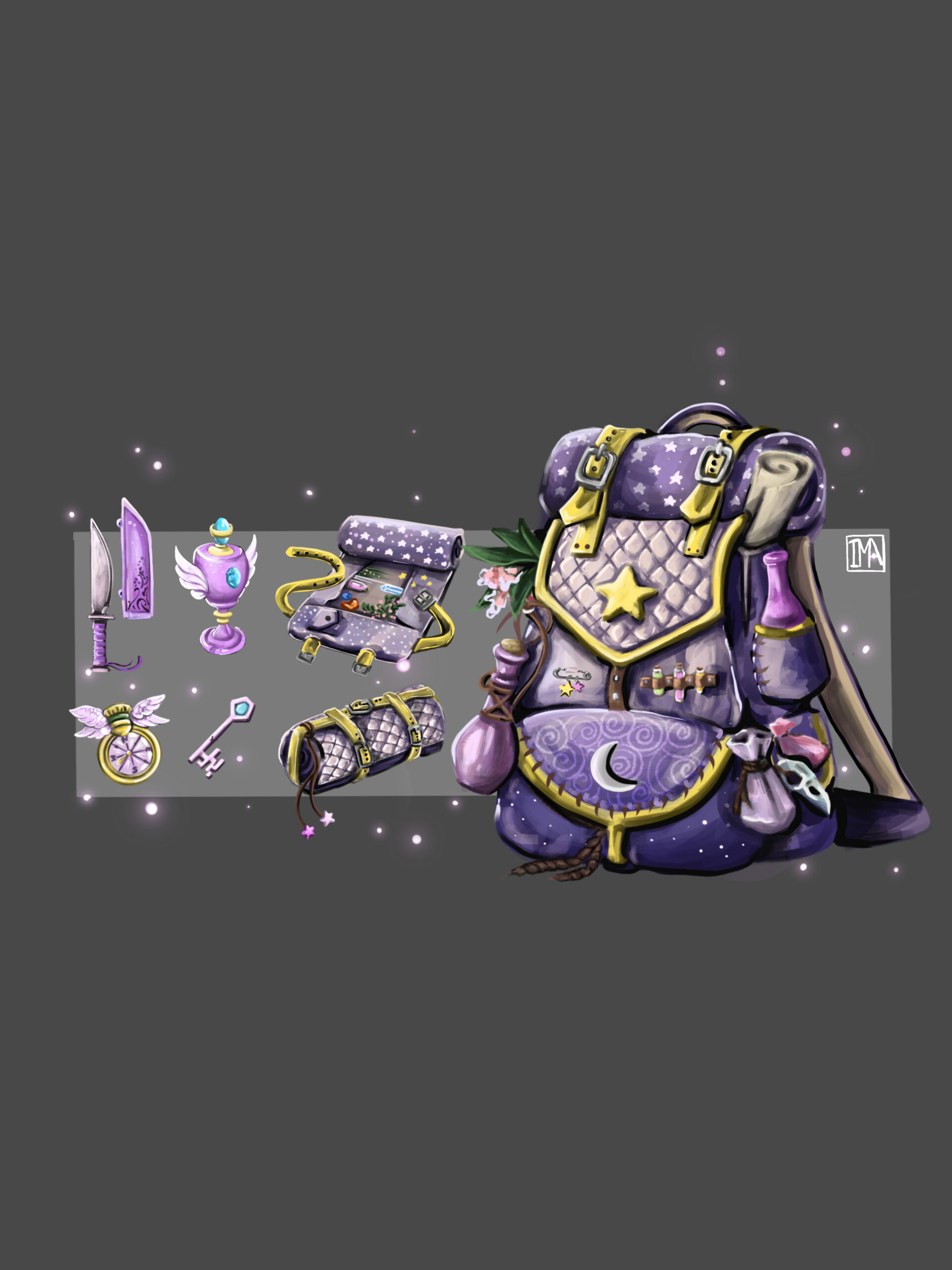 ArtStation - Merchant's backpack