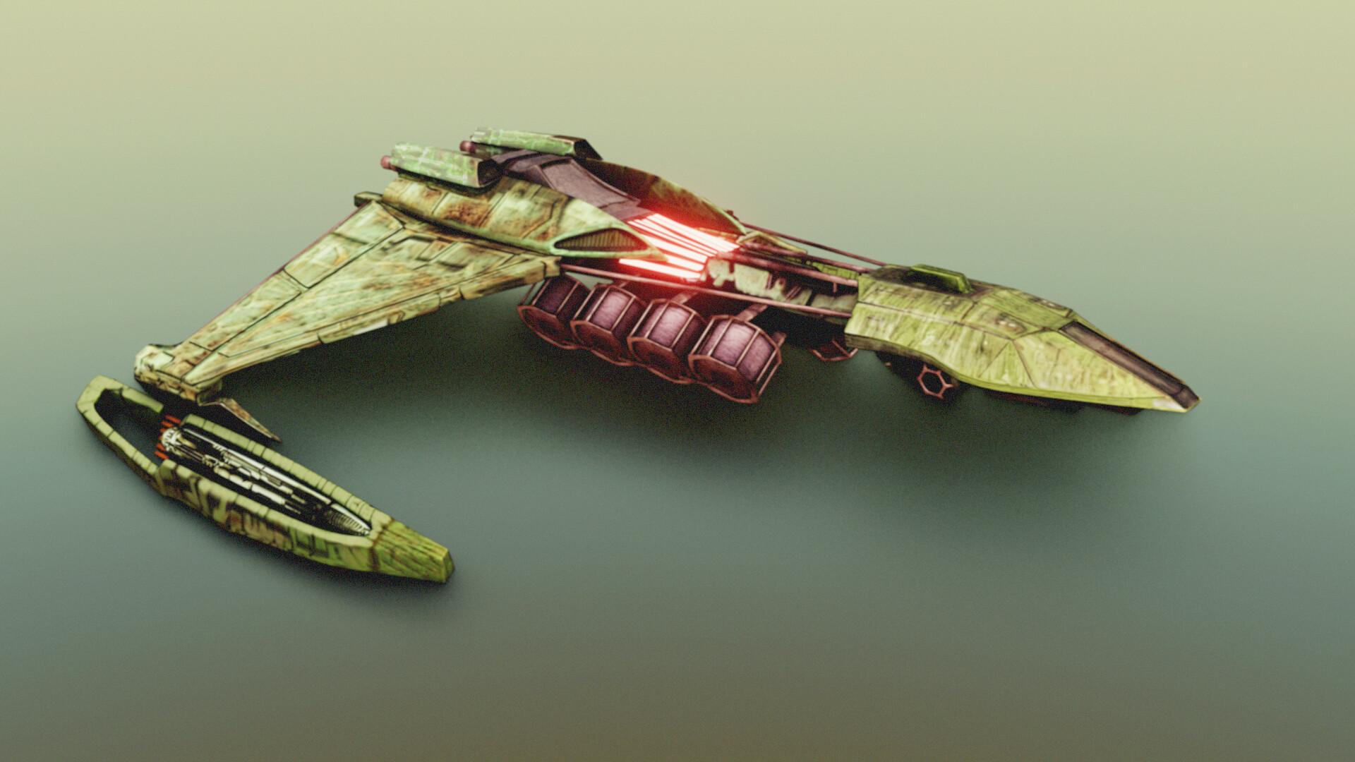 ArtStation - Klingon D5 tanker