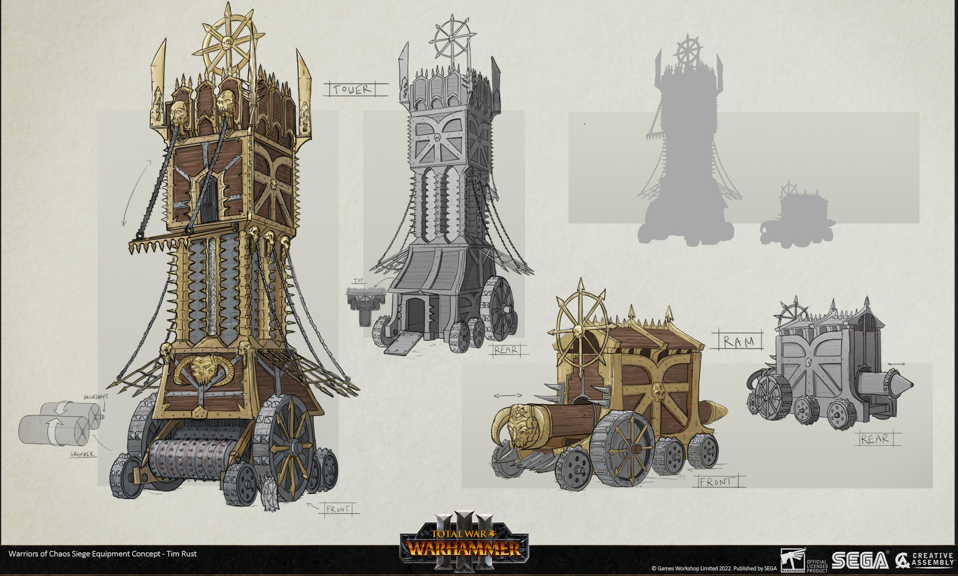 Tim Rust - Total War: Warhammer 3 - Chaos Undivided Siege Equipment