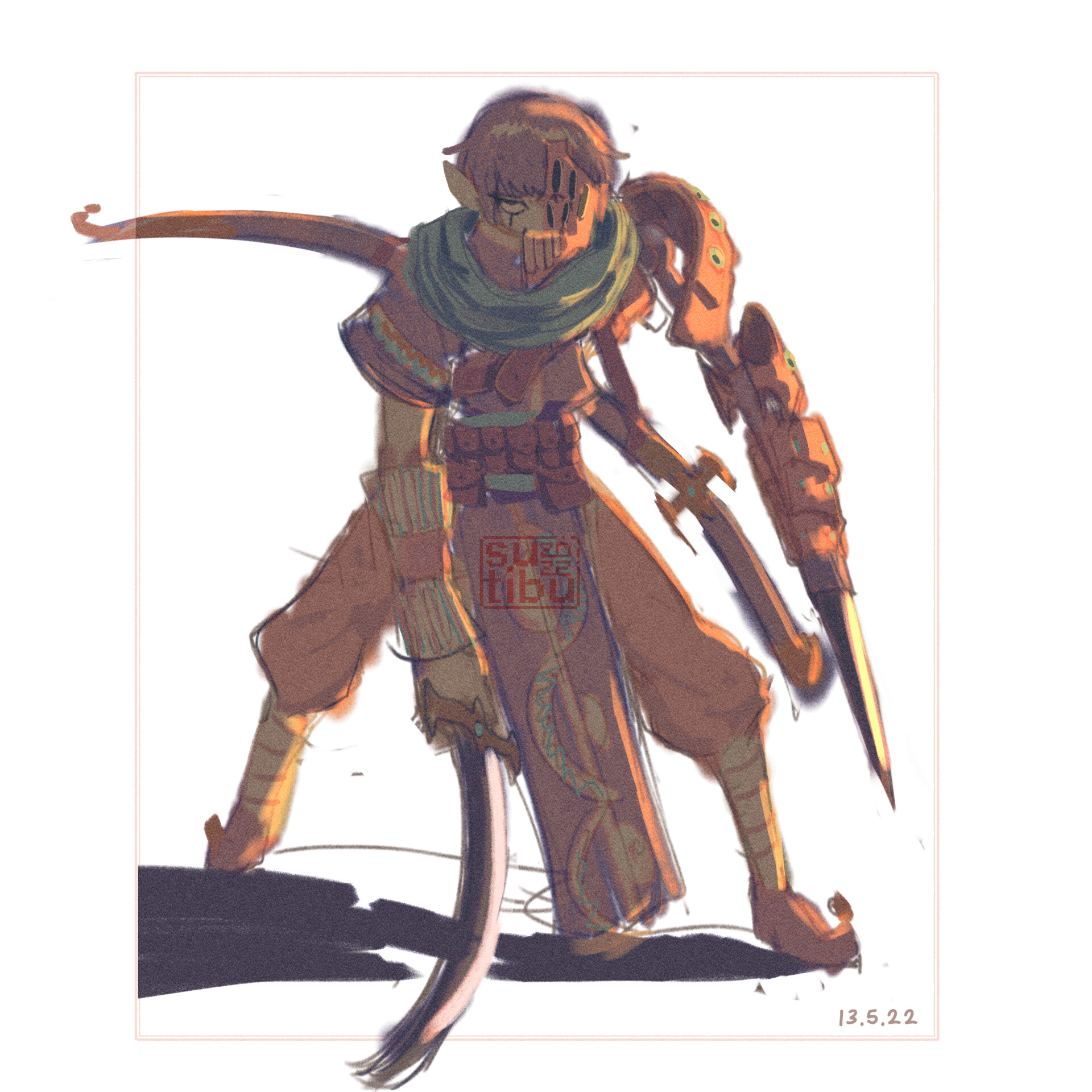 ArtStation - puppet assassin (sketch)