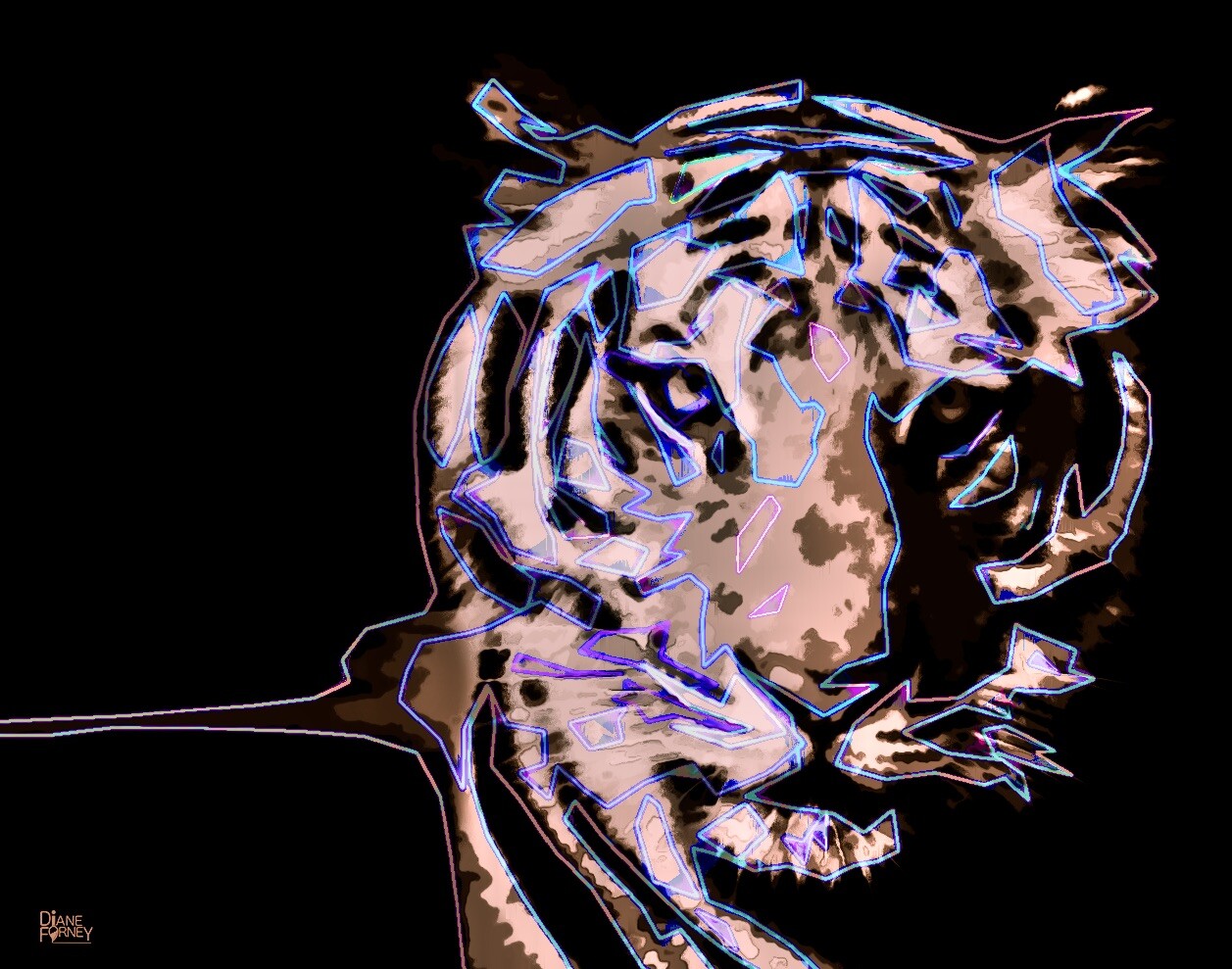 ArtStation - Tiger Pop Art