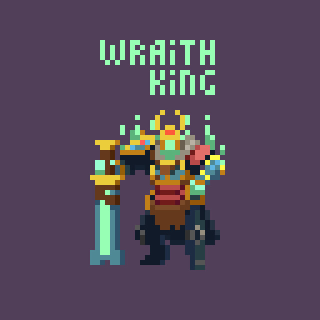 ArtStation - Wraith_King_pixel_art