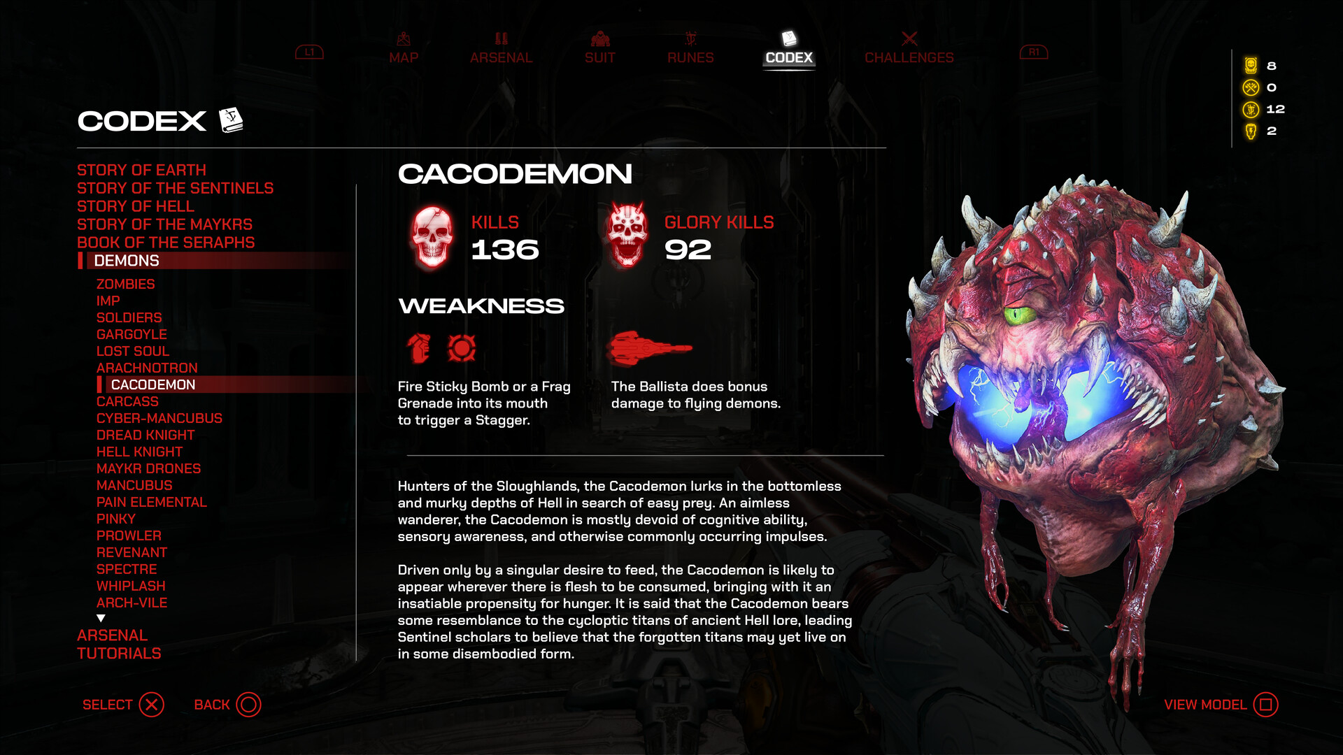 Jonathan Malek - Redesign Exercise - Doom Eternal UI