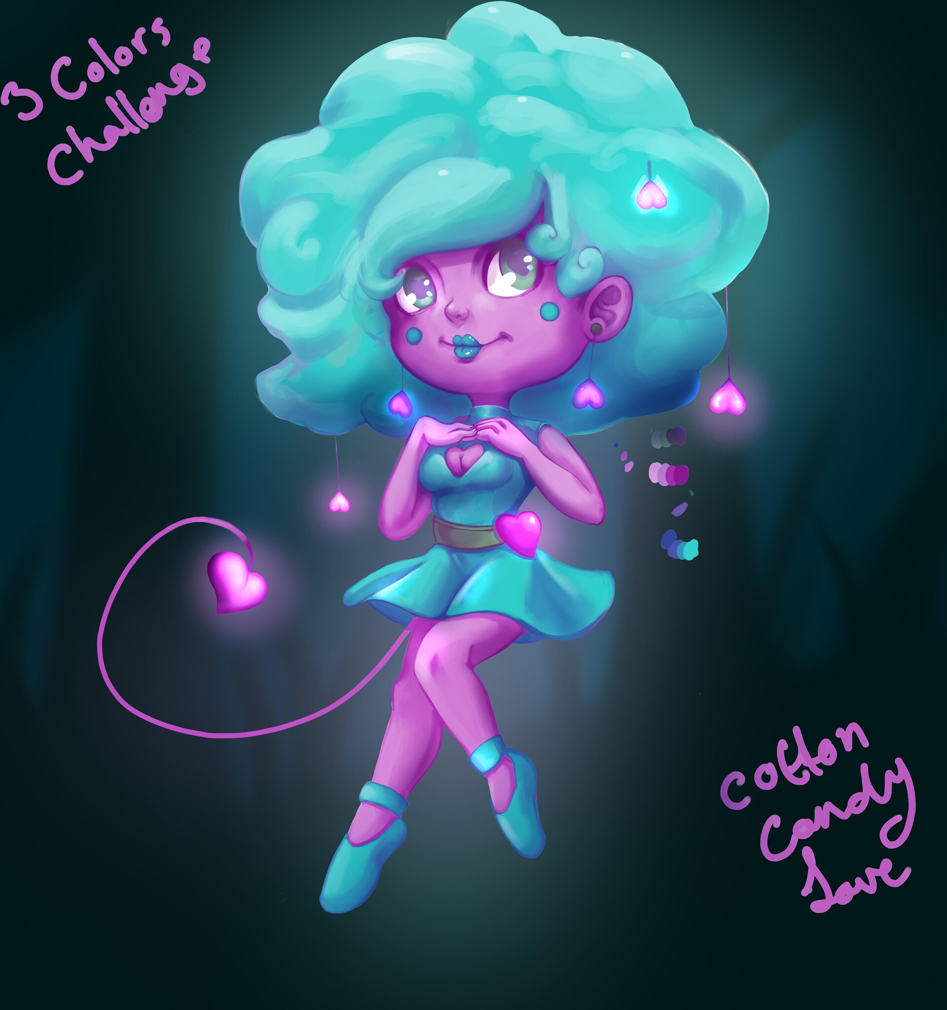 ArtStation - Cotton Candy Love - Challenge