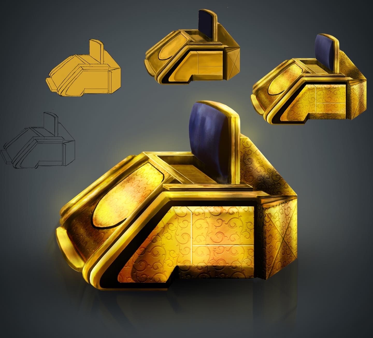 ArtStation - Professor X Hover Chair Concept