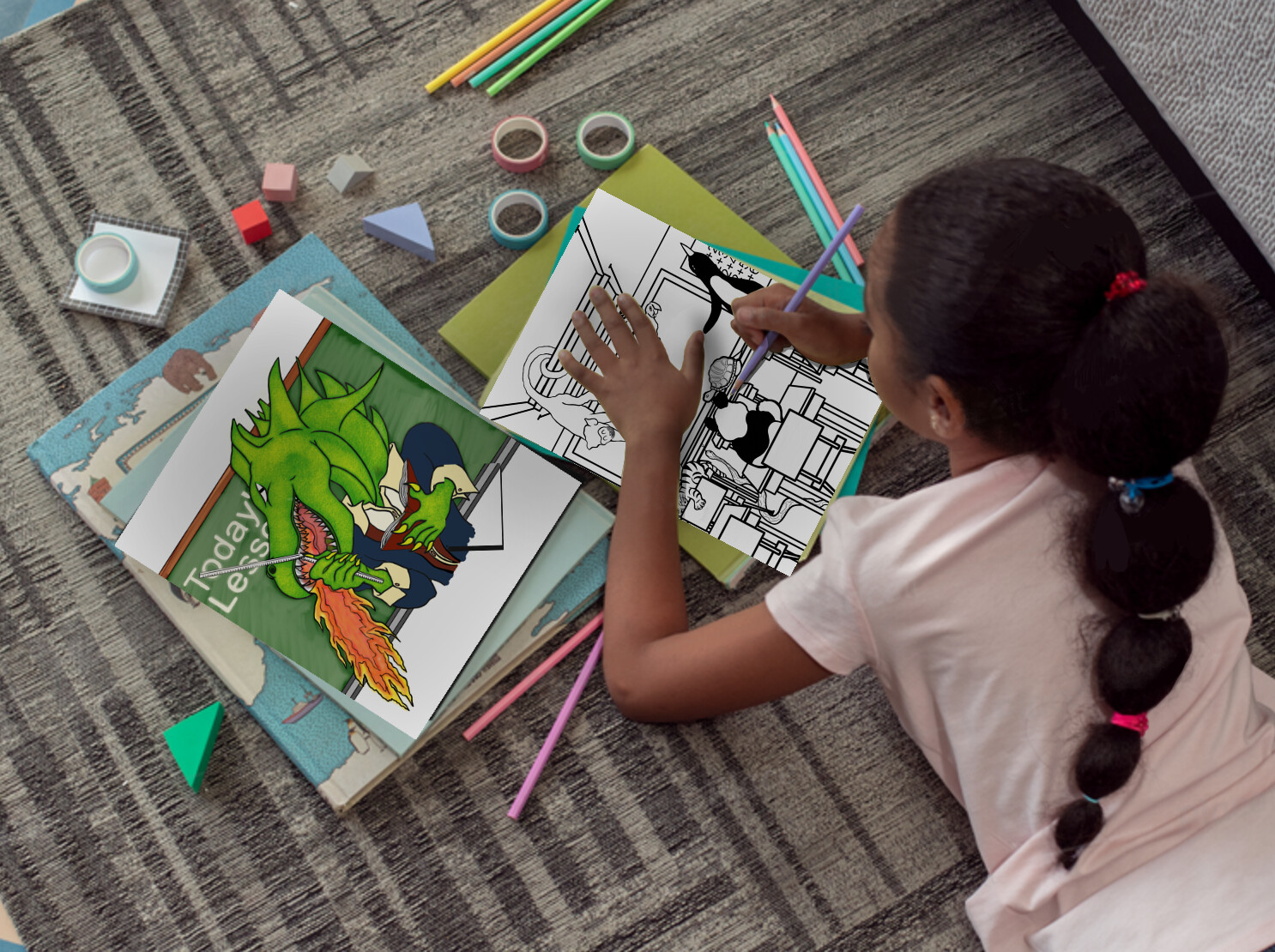 ArtStation - Similies and Metaphors Coloring Book