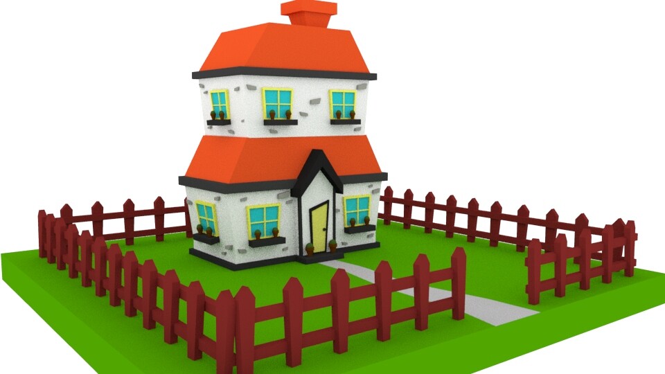 ArtStation - cartoon house