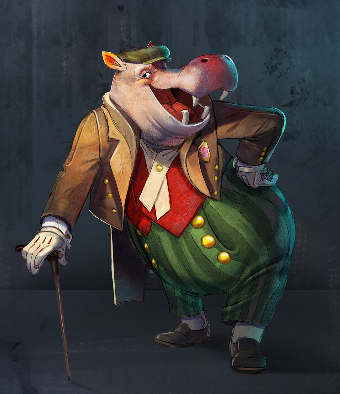 ArtStation - Well Dressed Hippo