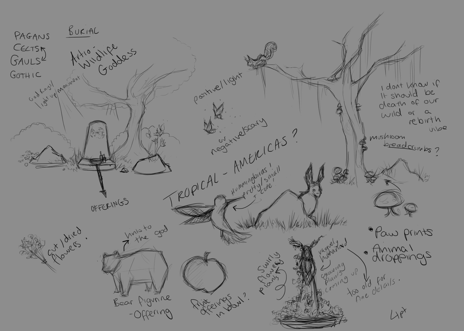 Fiona Beale - Concept Art- Monument and Goddess