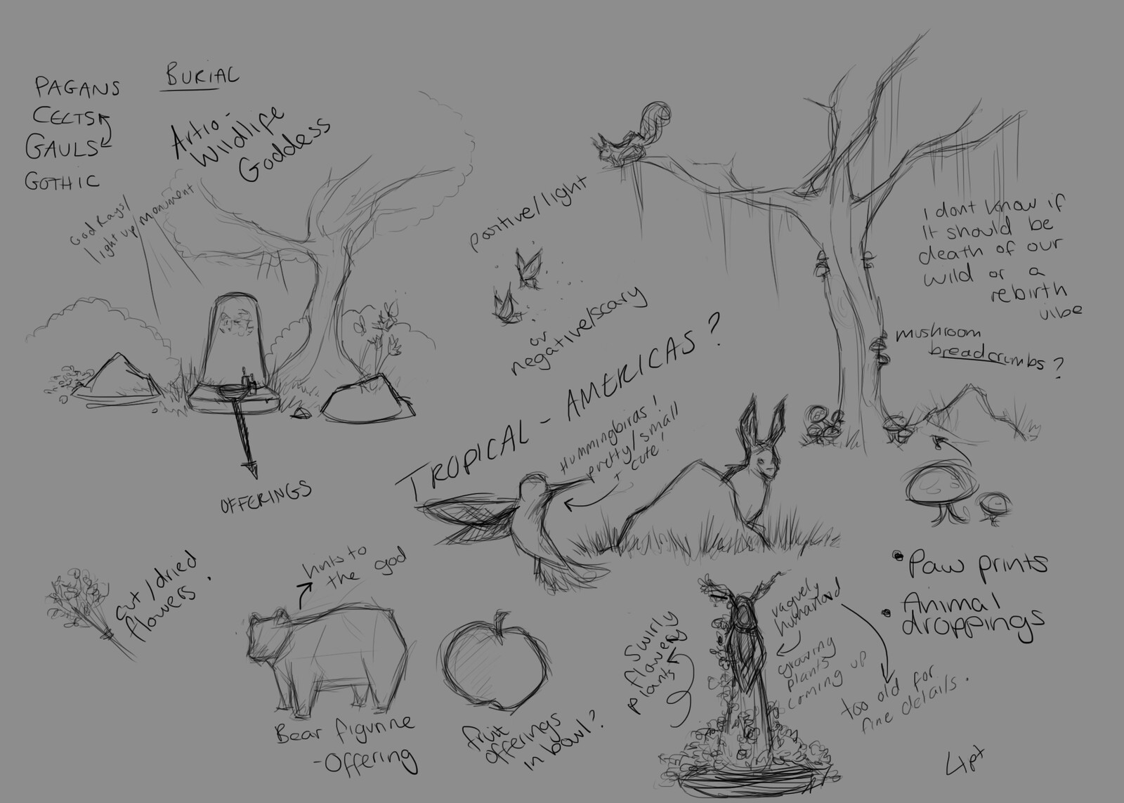 Fiona Beale - Concept Art- Monument and Goddess