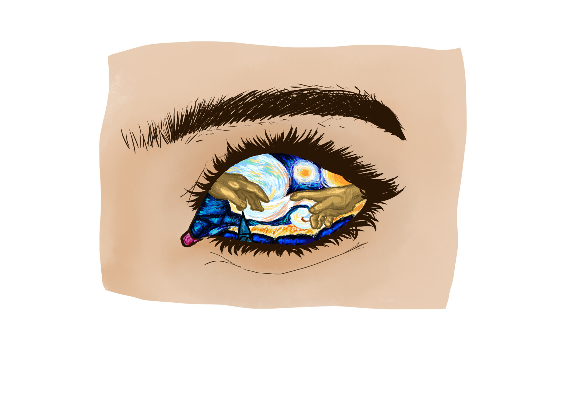 ArtStation - Van Gogh Artwork pupil