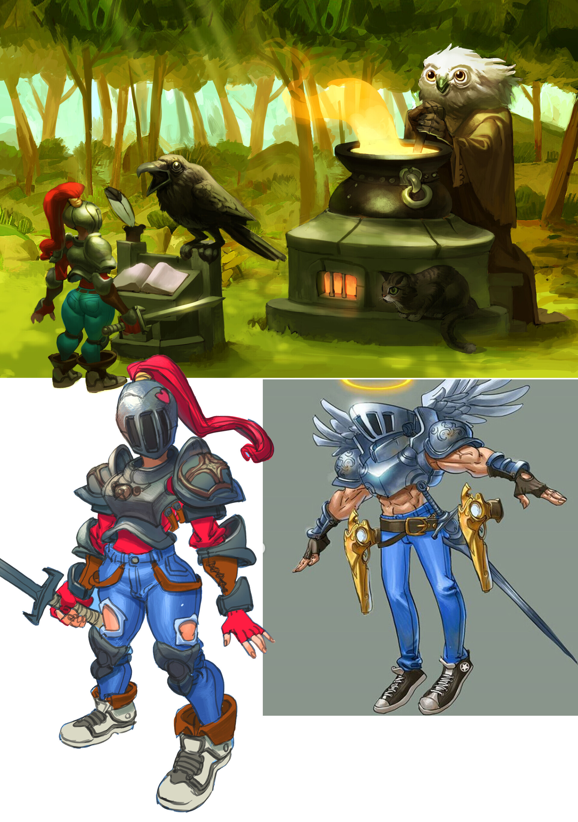 ArtStation - knights concept art