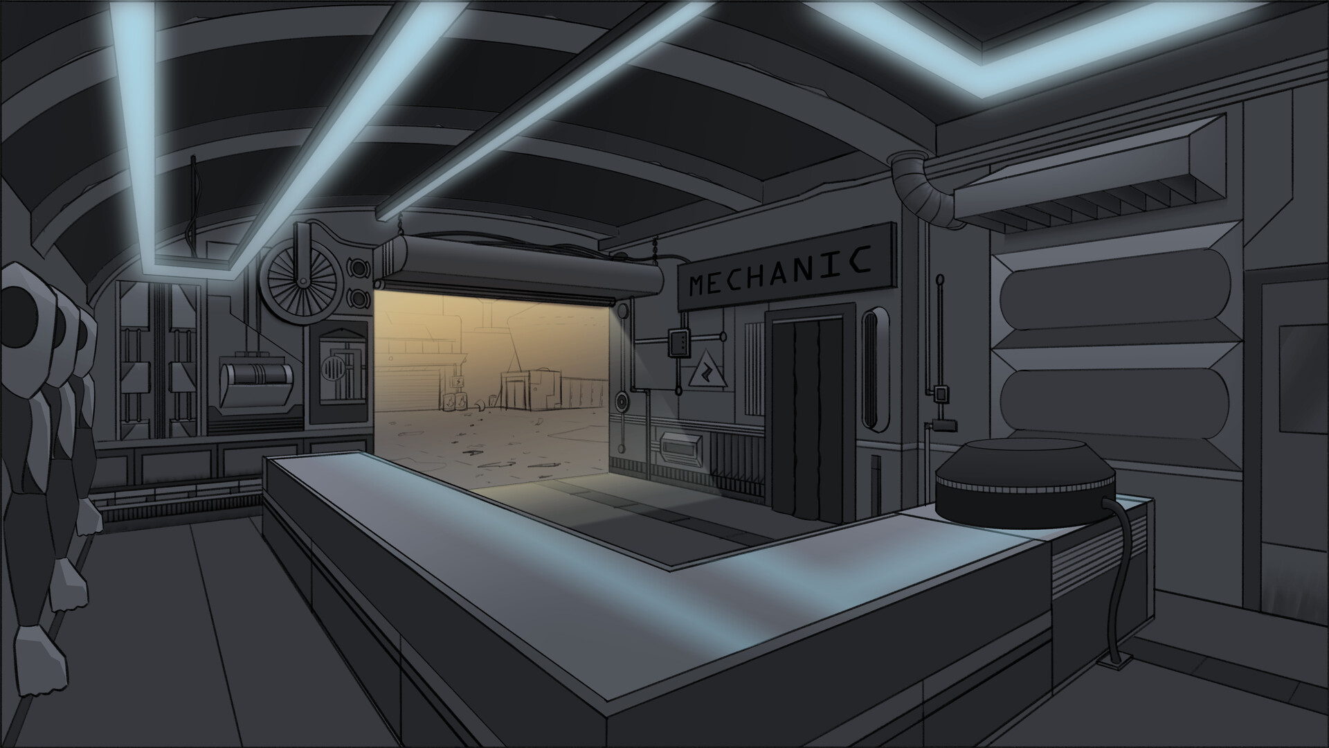 ArtStation - Mechanic Shop